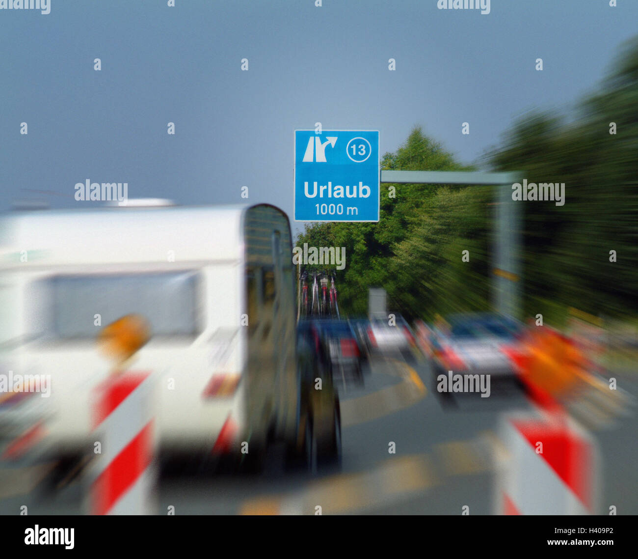 Highway, holiday traffic, sign, exit, vacation, blur street, traffic ...