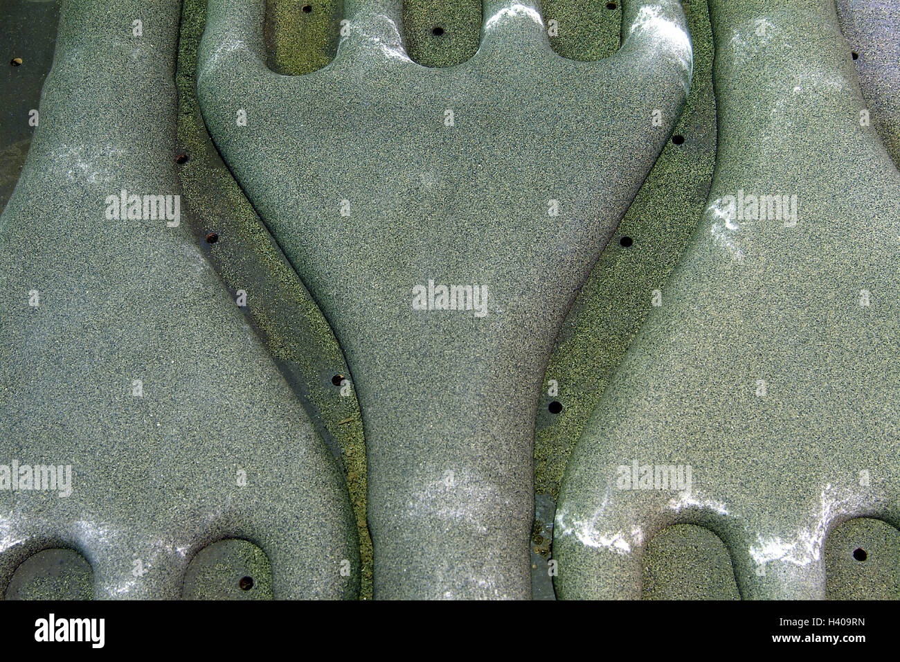 Stainless steel opus, shaped casting, negative form, detail, industry ...