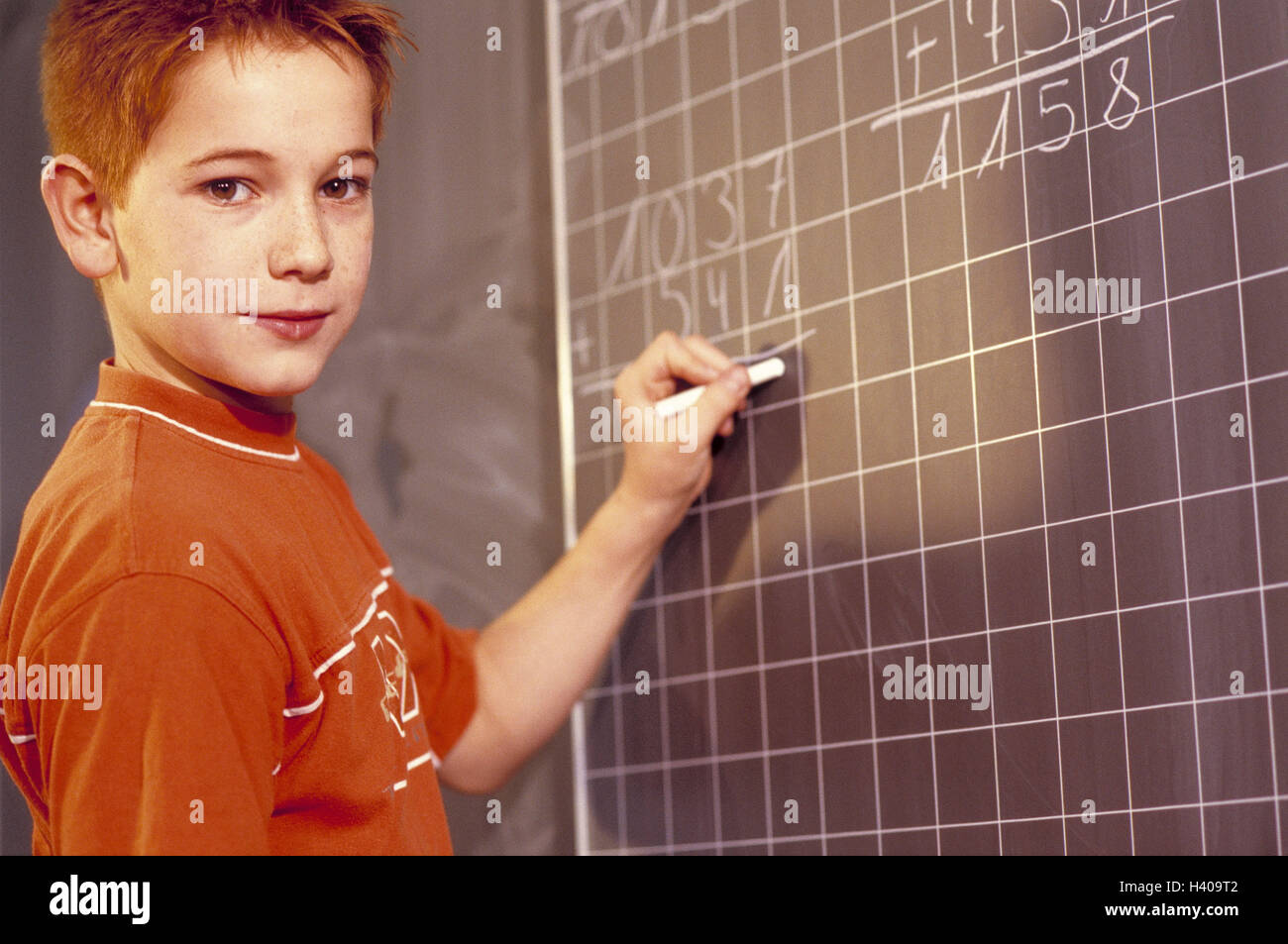 Classrooms, notice board, bill, boy, smile, write, portrait, school ...