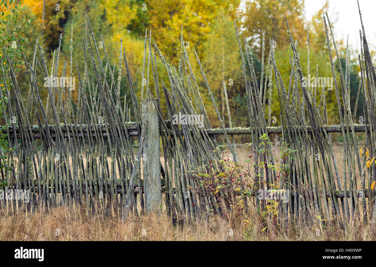 Rustic fence hi-res stock photography and images - Alamy