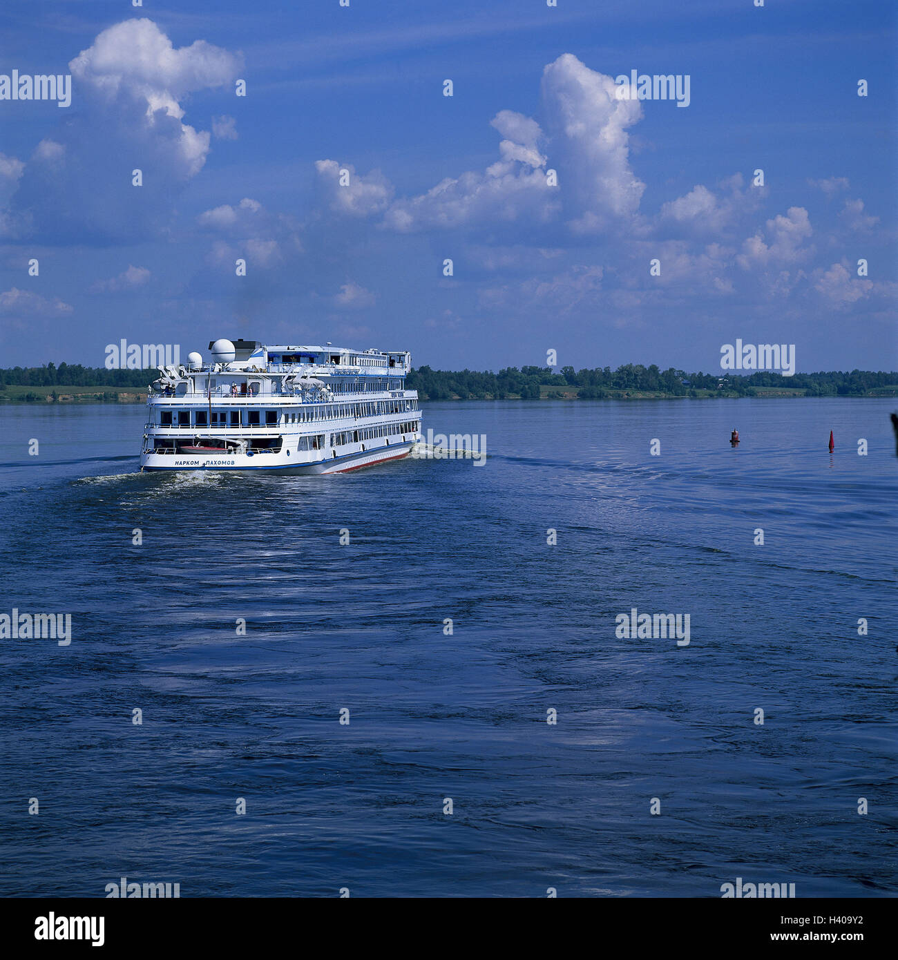 Russia, Lago Ladoga, holiday ship, Russian federation, lake, ship ...