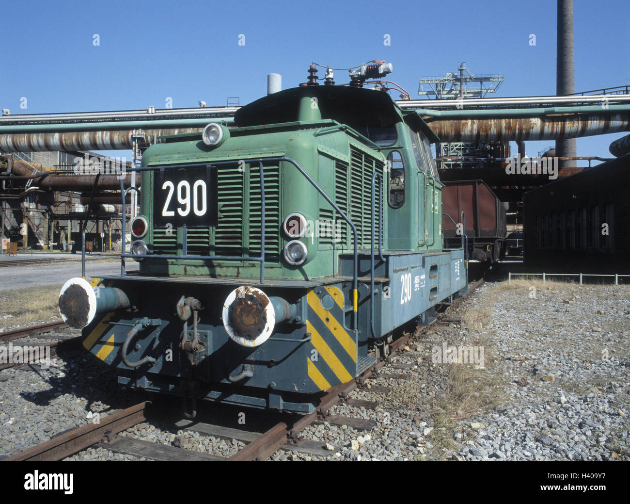 Industrial plant, rail transport, locomotive, locomotive, locomotive ...