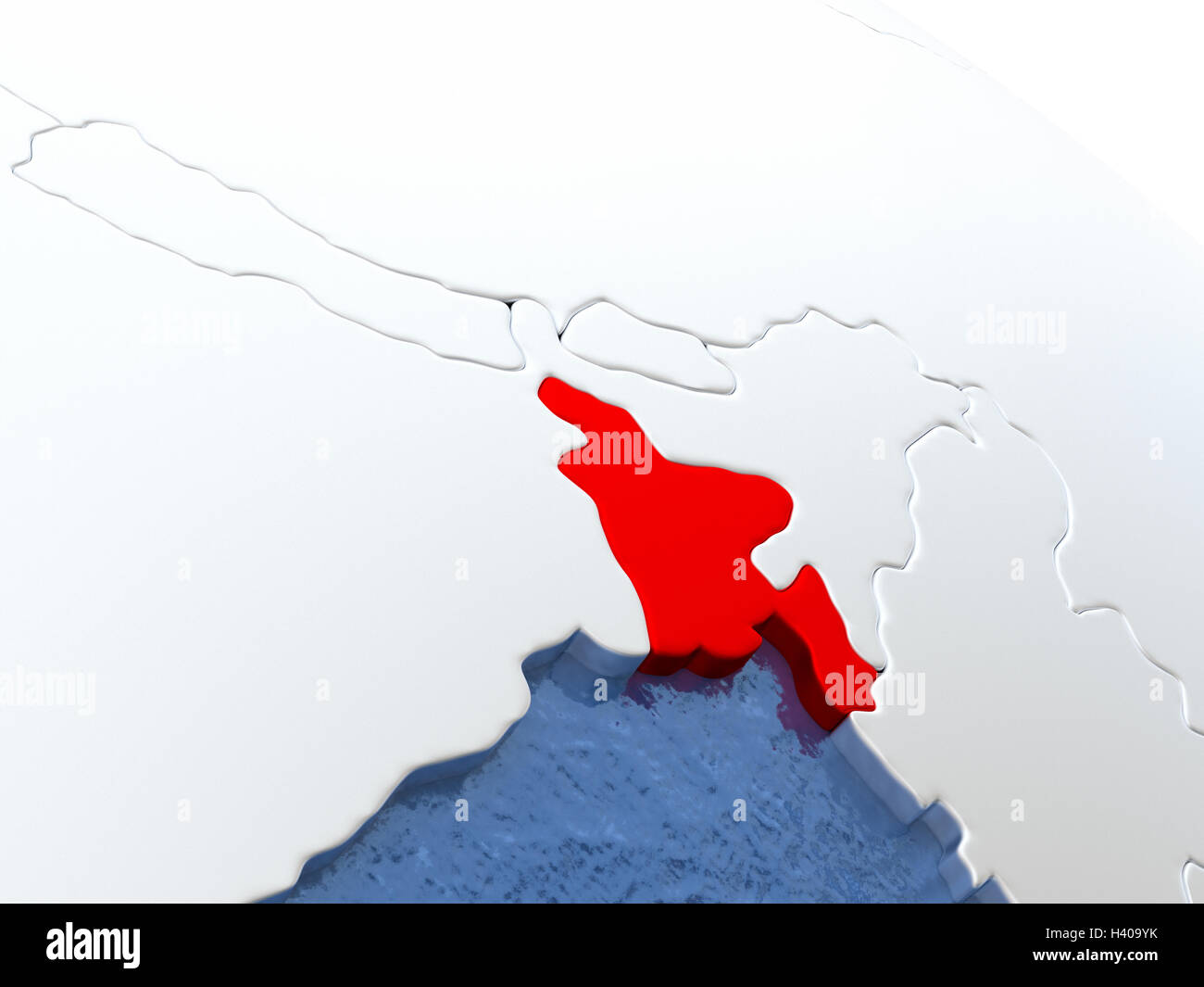 Map of Bangladesh on globe with metallic land and realistic water. 3D ...