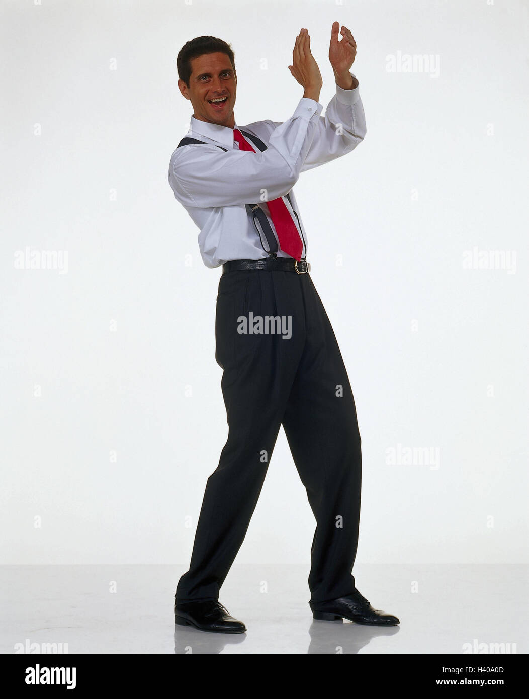 Businessman, clap, professions, studio, cut out, dance, dance, applause ...