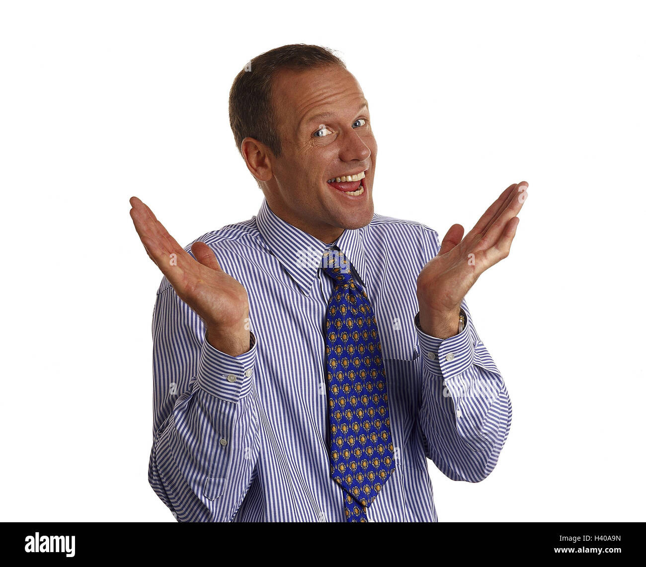 Man shirt tie gesture hi-res stock photography and images - Alamy