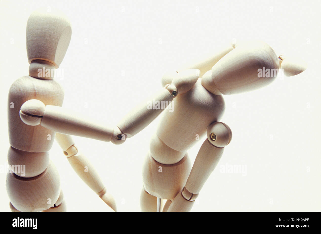 Wooden dolls attack hi-res stock photography and images - Alamy