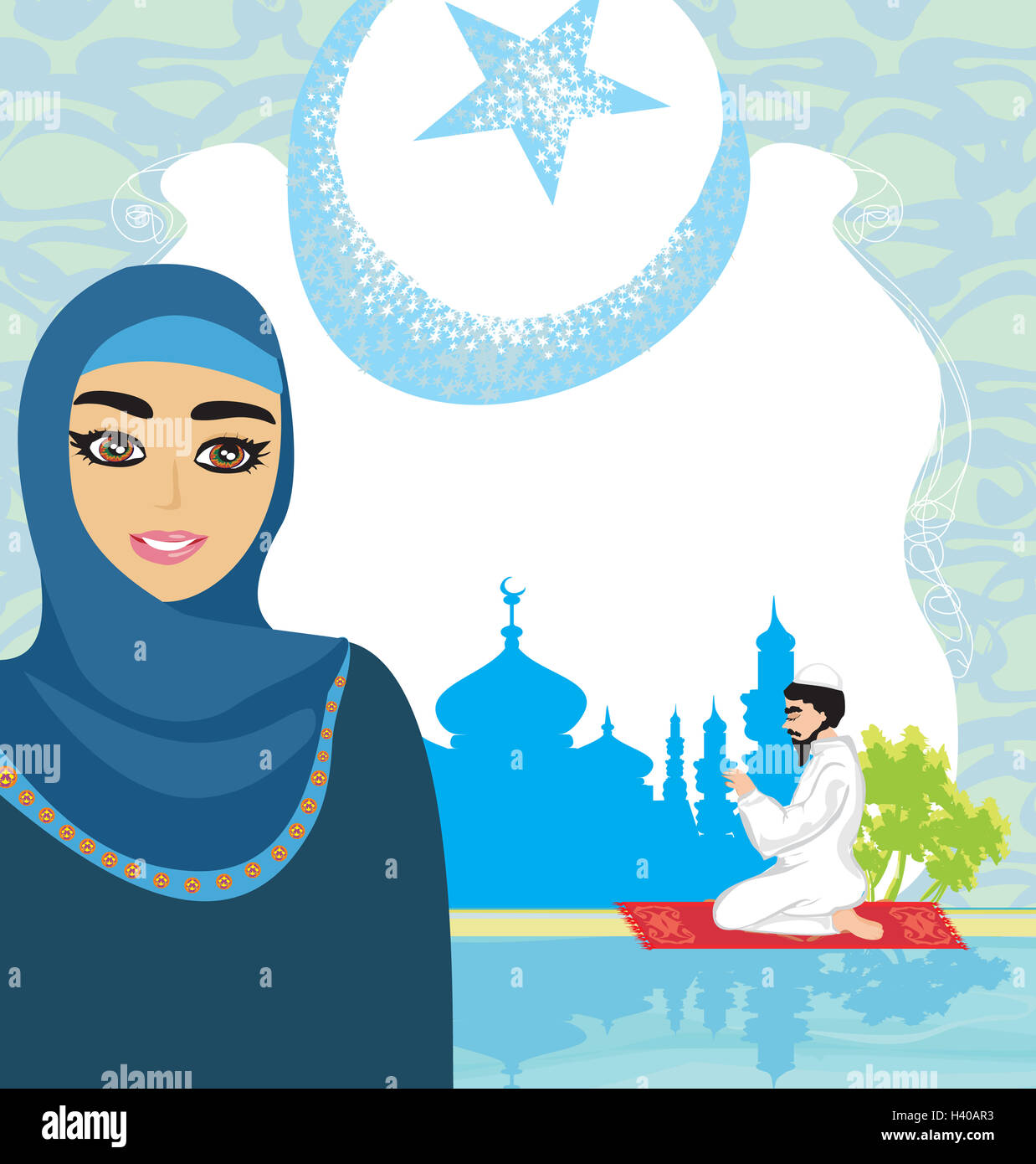 abstract religious background - muslim Stock Photo - Alamy
