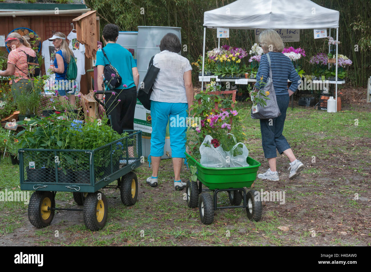Spring garden festival in a Florida garden Stock Photo - Alamy