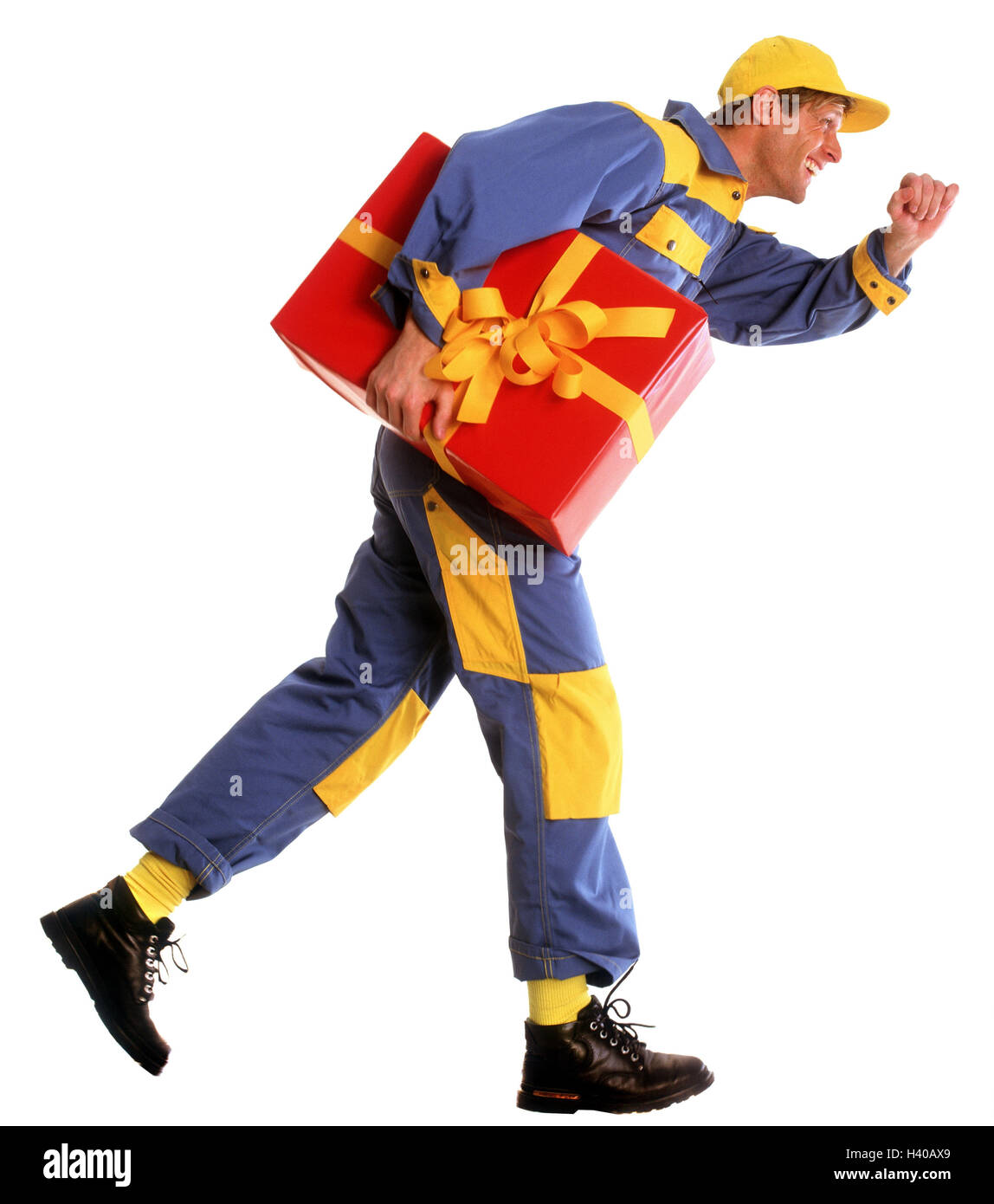 Messenger, present, block, there run, tread, professions, man ...