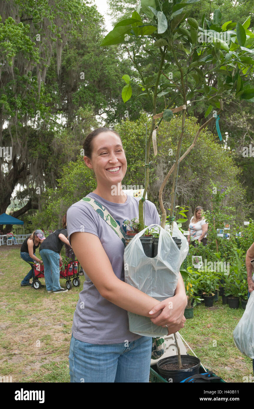 Spring garden festival in a Florida garden Stock Photo - Alamy