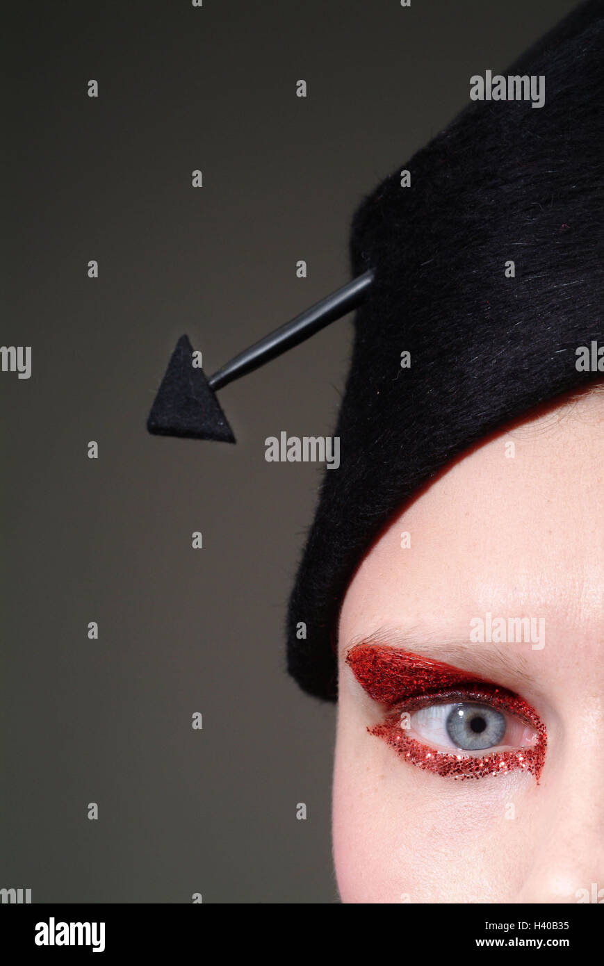 Woman, look, detail, eye, made up, care, arrow young, greasepaint ...