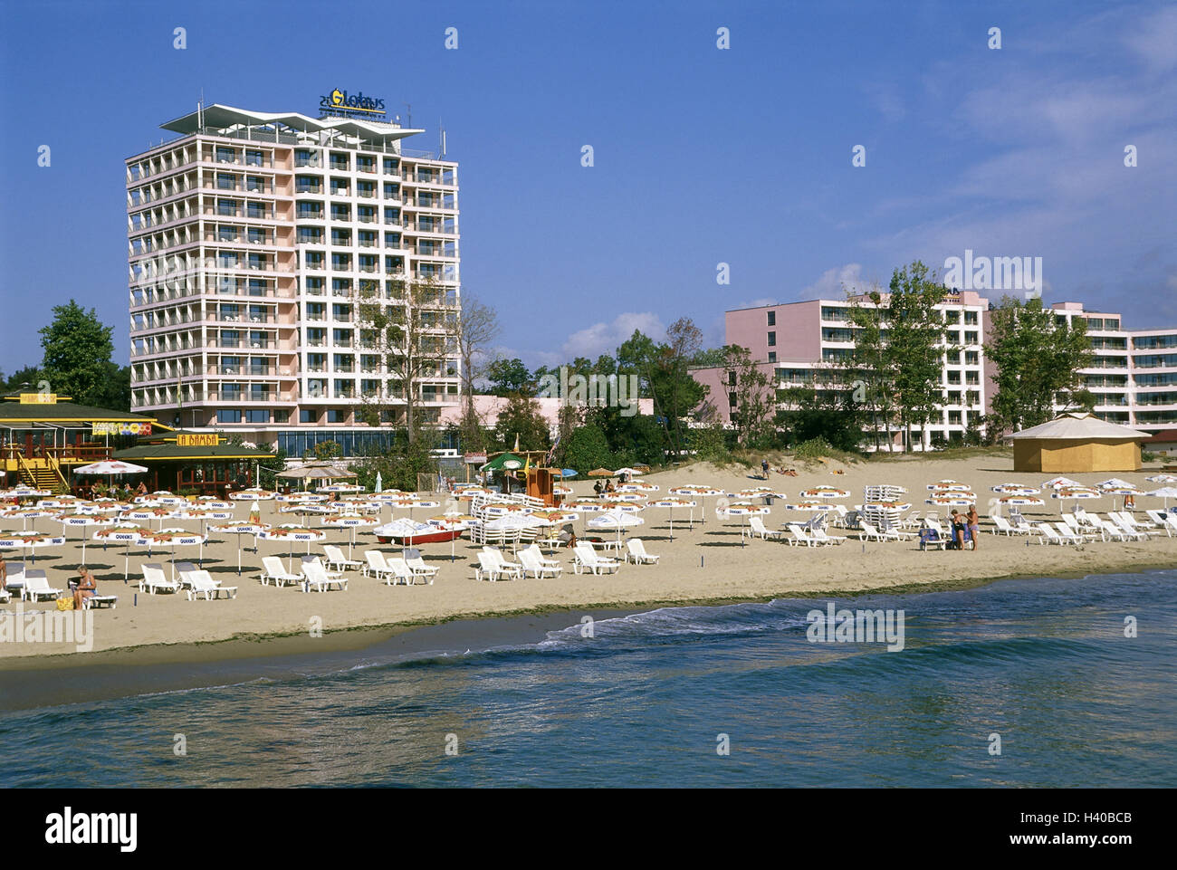 Bulgaria, solar beach, town view, hotels, beach, Southeast Europe ...
