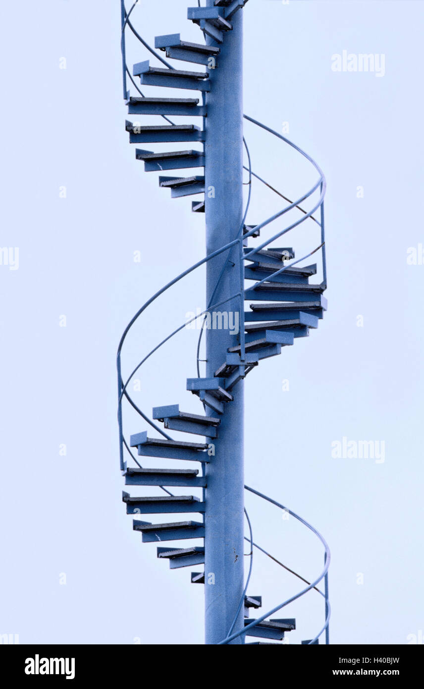Spiral staircase, unmarked, detail, pillar, stairs, stairs, steps ...