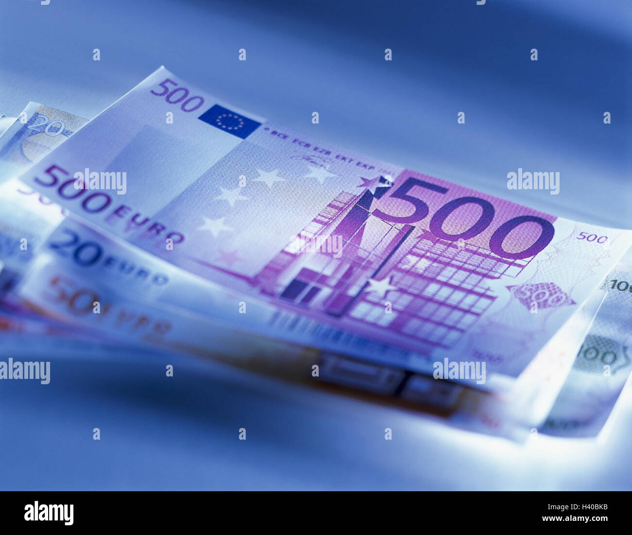 Bank note, euro, various, meanses payment, money, single currency ...