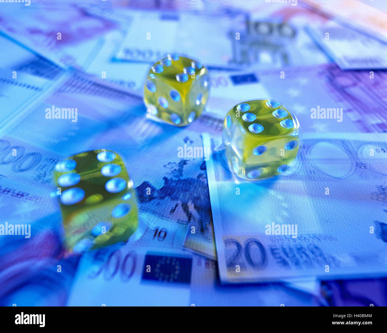 Bank notes, euro, cube, icon, decision, monetary union, EWWU, WWU, the ...