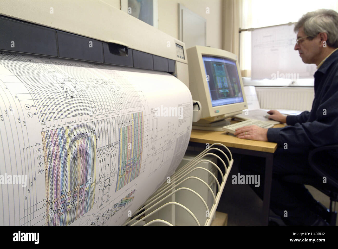 Office, designer, screen handling, industry, economy, development, work ...