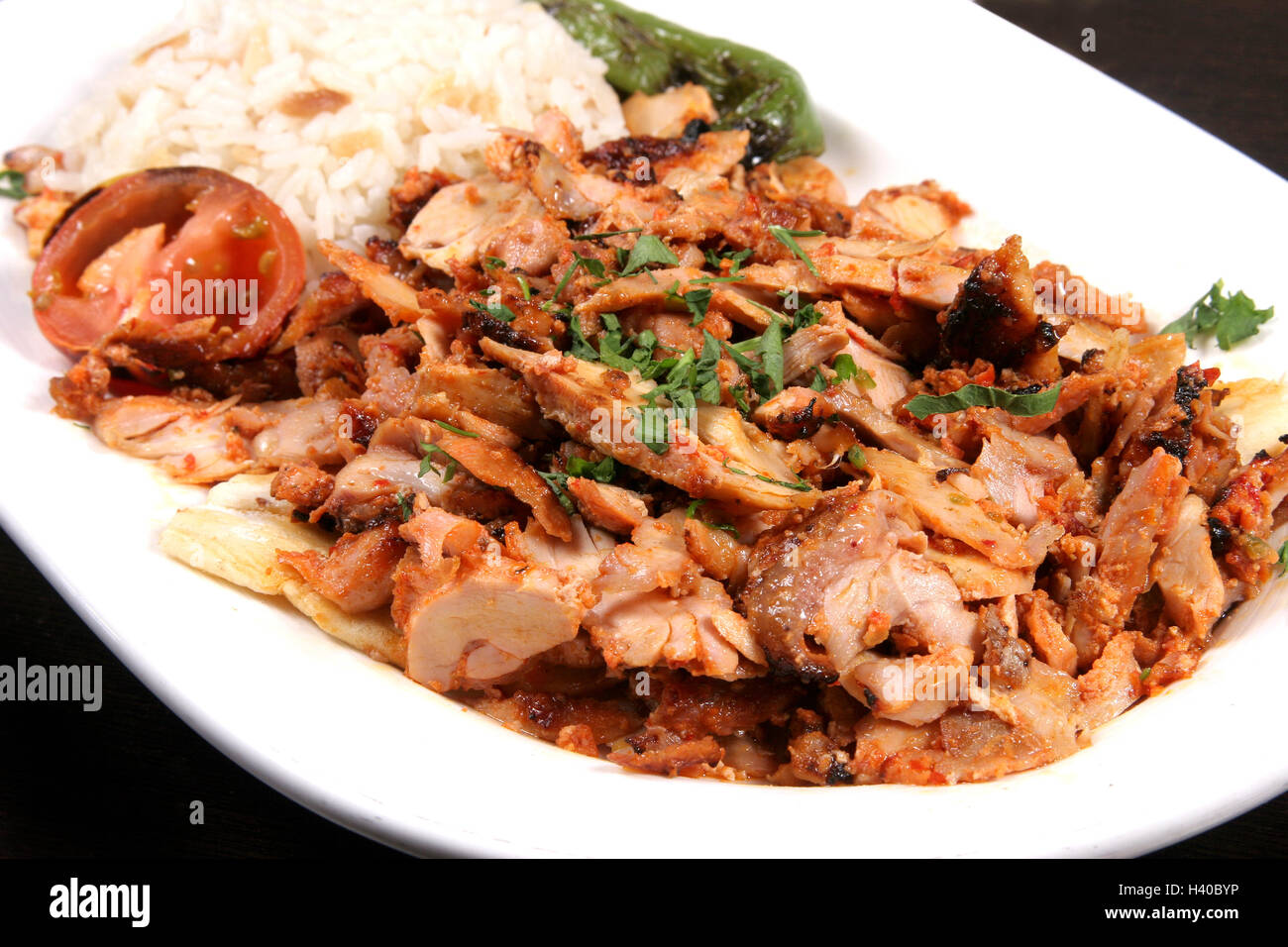 Chicken Doner Kebab Stock Photo - Alamy