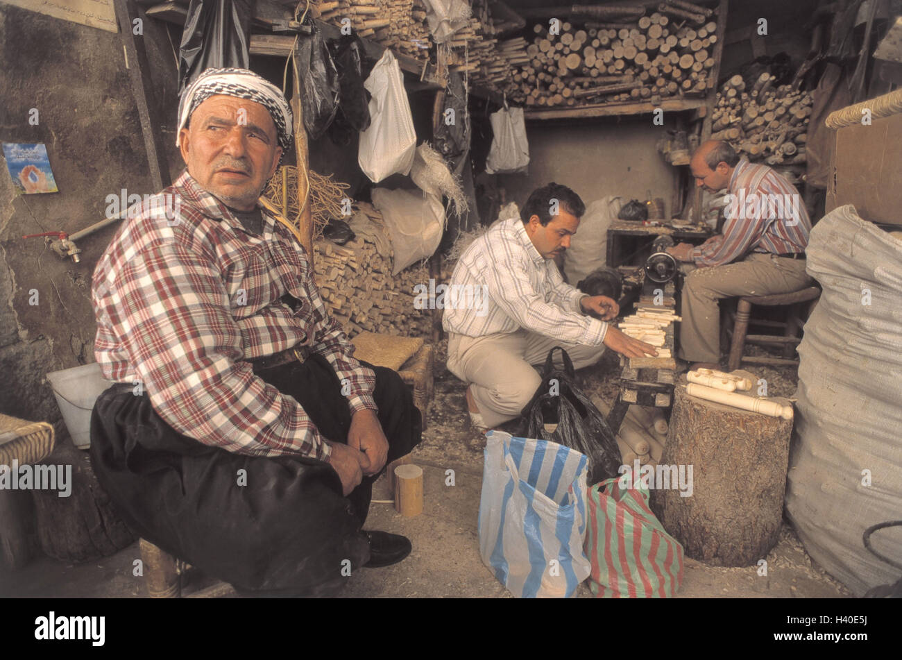 Lebanon, Tripoli, bazaar, business, carpenter, work, no model release ...