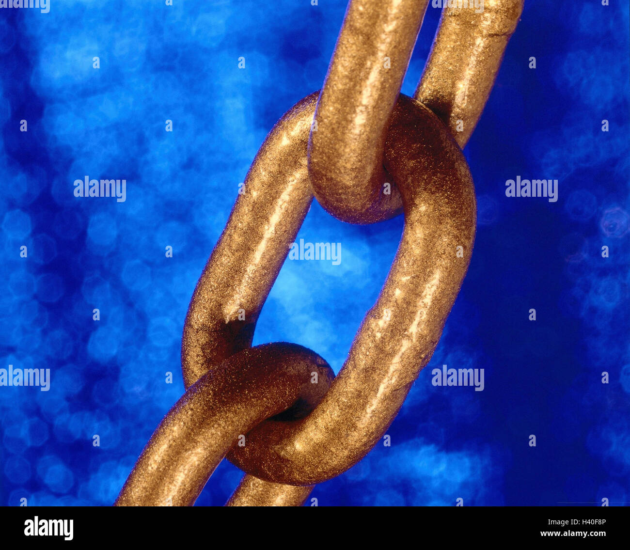 Copper catena, detail, catena, metal, limbs, connection, seriously ...