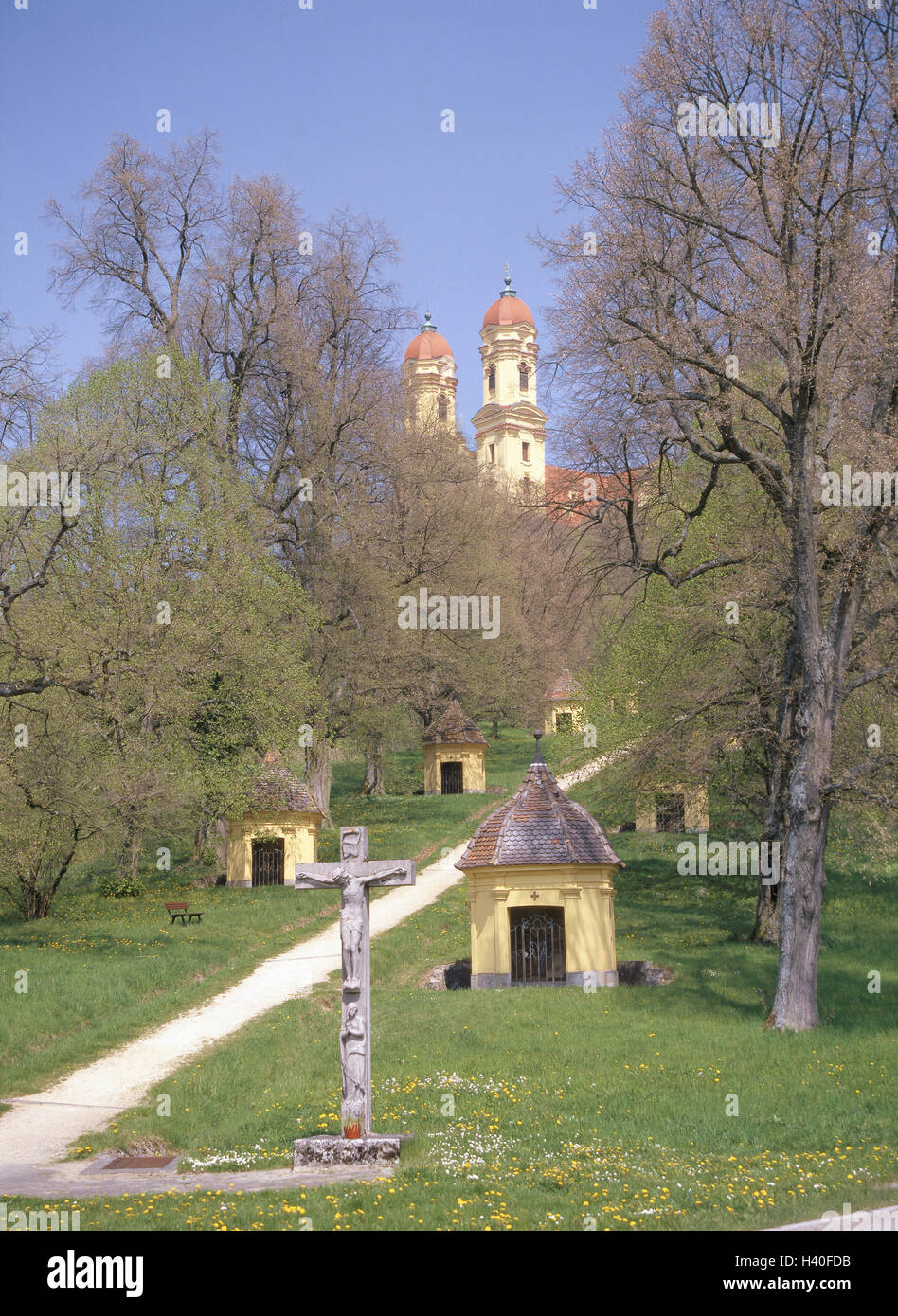 Germany, Baden-Wurttemberg, Ellwangen Hunting, Schönenberg, pilgrimage ...