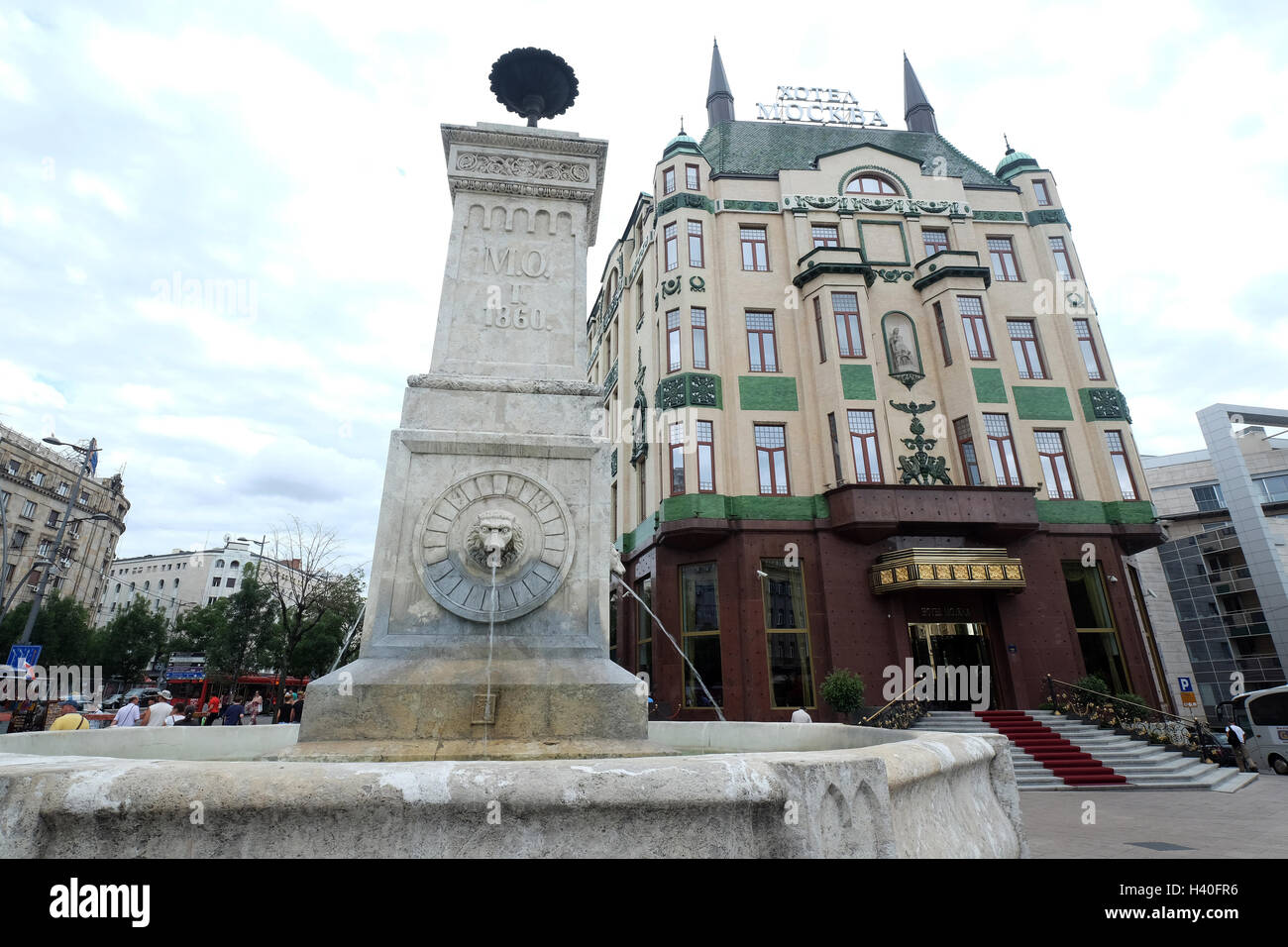 Secessionist style Hotel Moskva (1906) by Jovan Ilkic at Terazije ...
