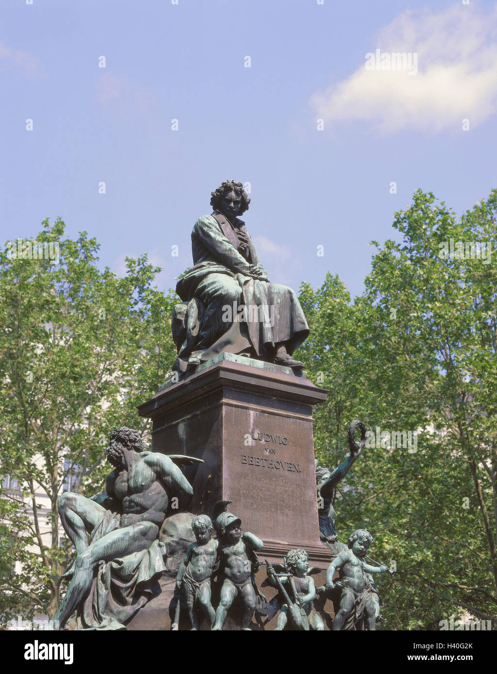 Austria, Vienna, Beethoven's space, Ludwig van Beethoven-Denkmal ...