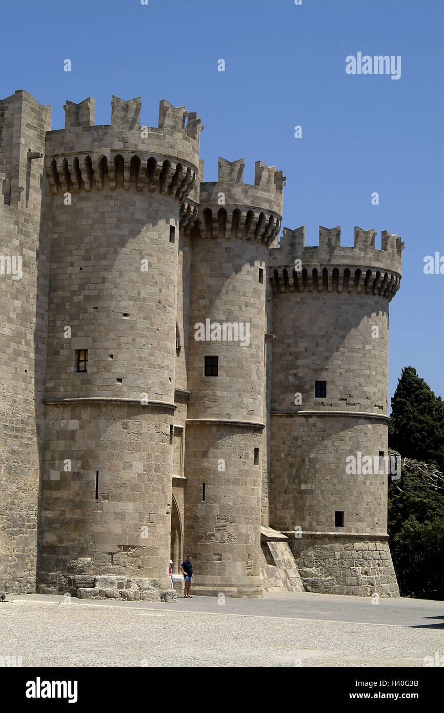 Greece, island Rhodes, Rhodes town, Grand Master's palace, Europe ...