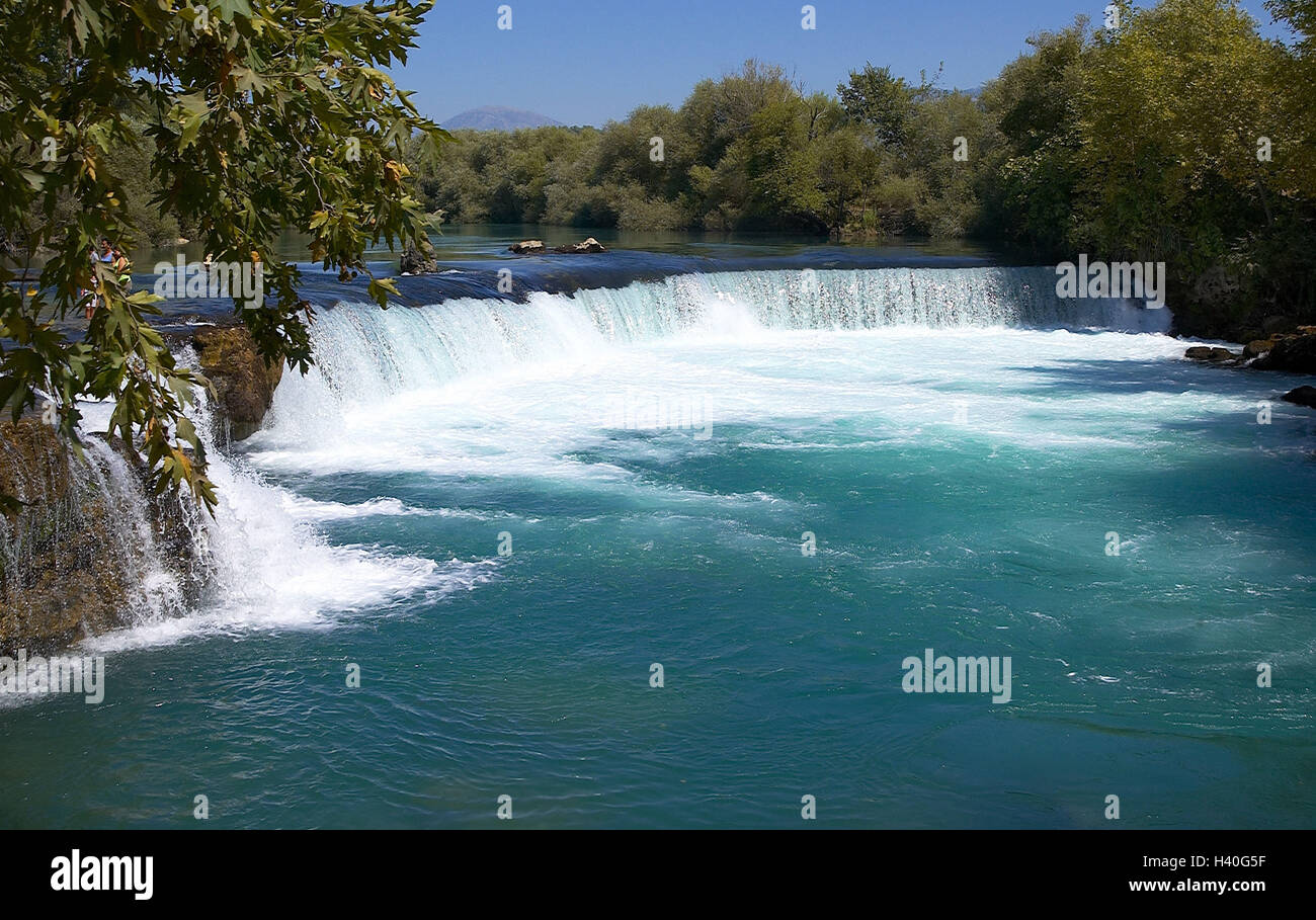 Turkey, Manavgat, Manavgat waterfalls, south east, Europe ...