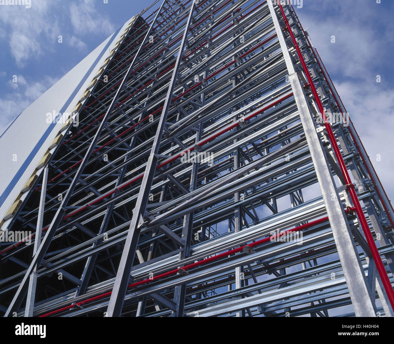 Shell, automatic warehouse, openly, detail, from below, construction ...