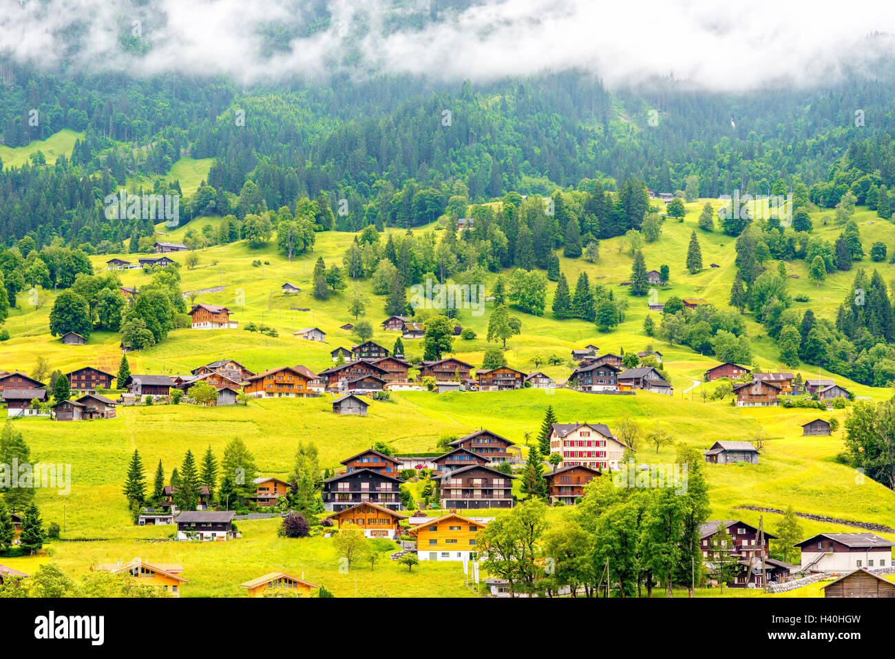 Landscape view in Switzerland Stock Photo - Alamy