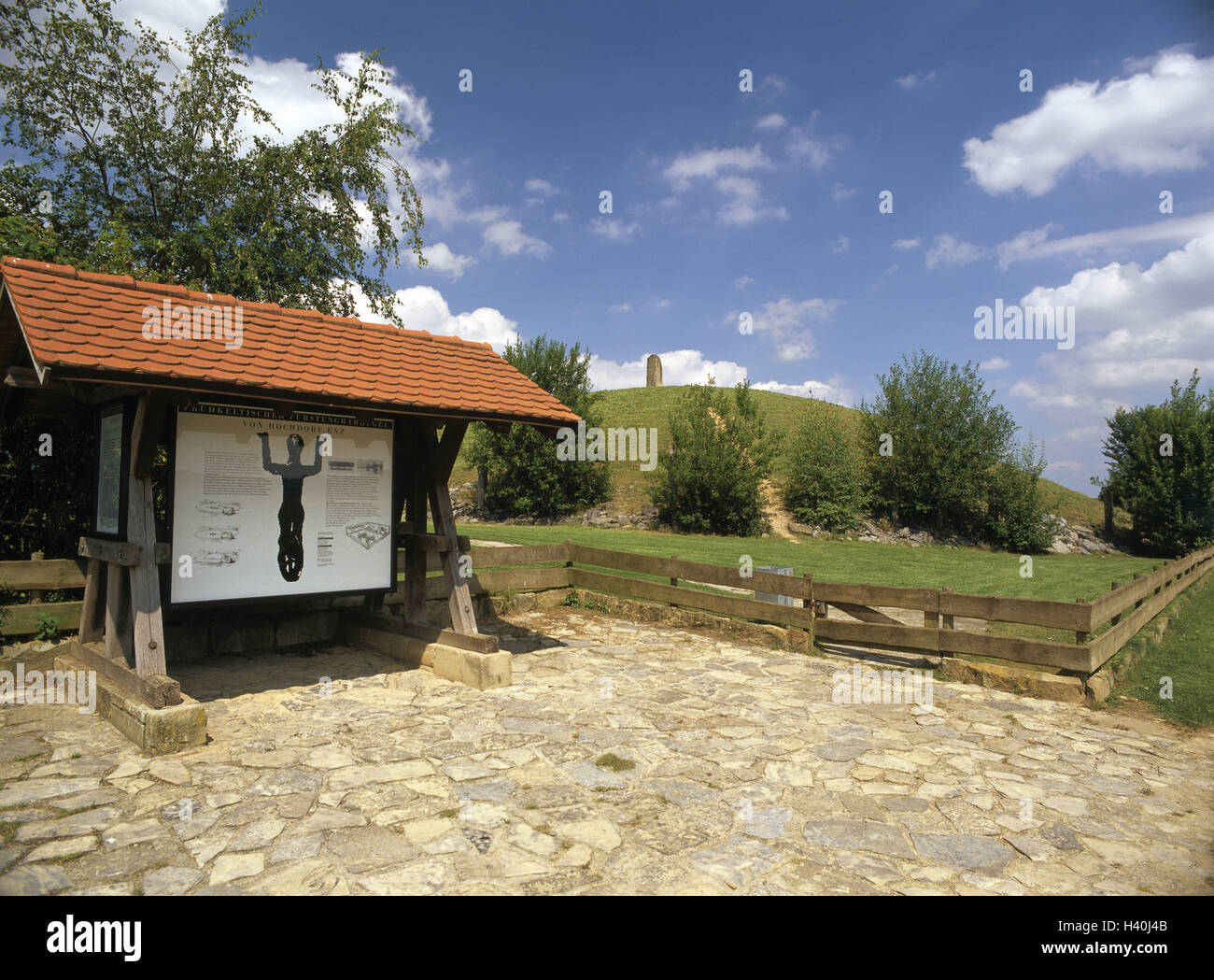 Germany, Baden-Wurttemberg, high-level village, Celtic princely tomb ...