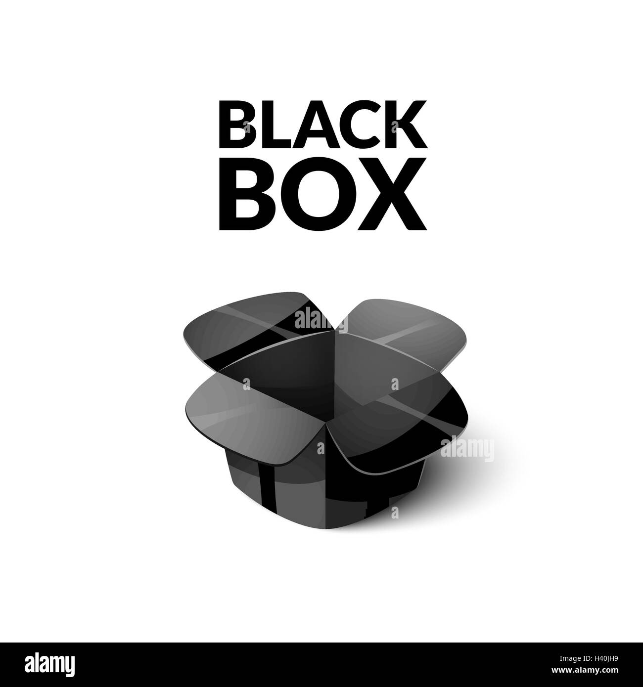 Empty cardboard packaging, open box icon in cartoon style Stock Vector ...