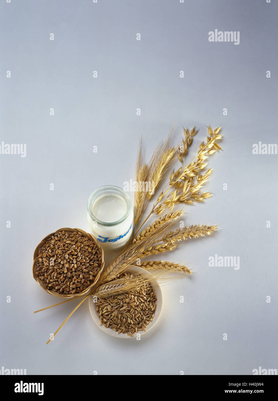 Yoghurt, grain, still life, Still life, nutrition, healthy, grain sorts ...