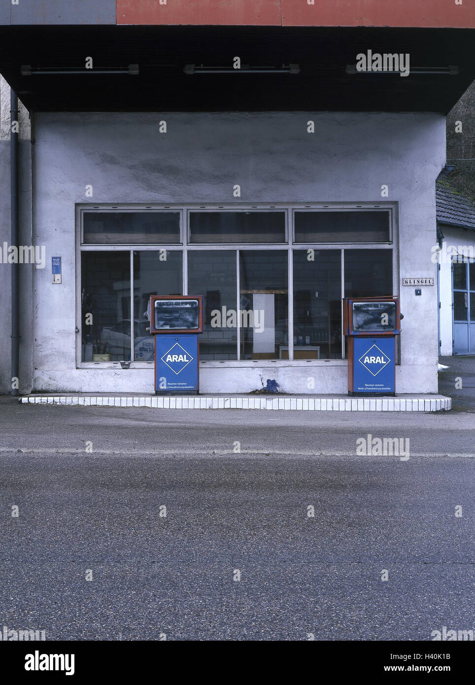 Germany, filling station, old, exit, Europe, business closure ...