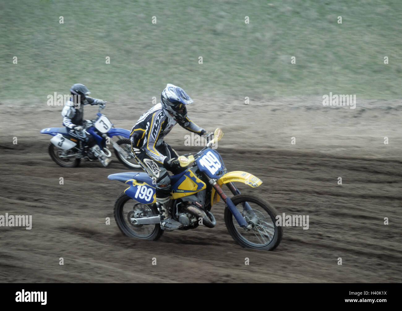Race track, moto cross driver, area, moto cross passage, passage, race ...