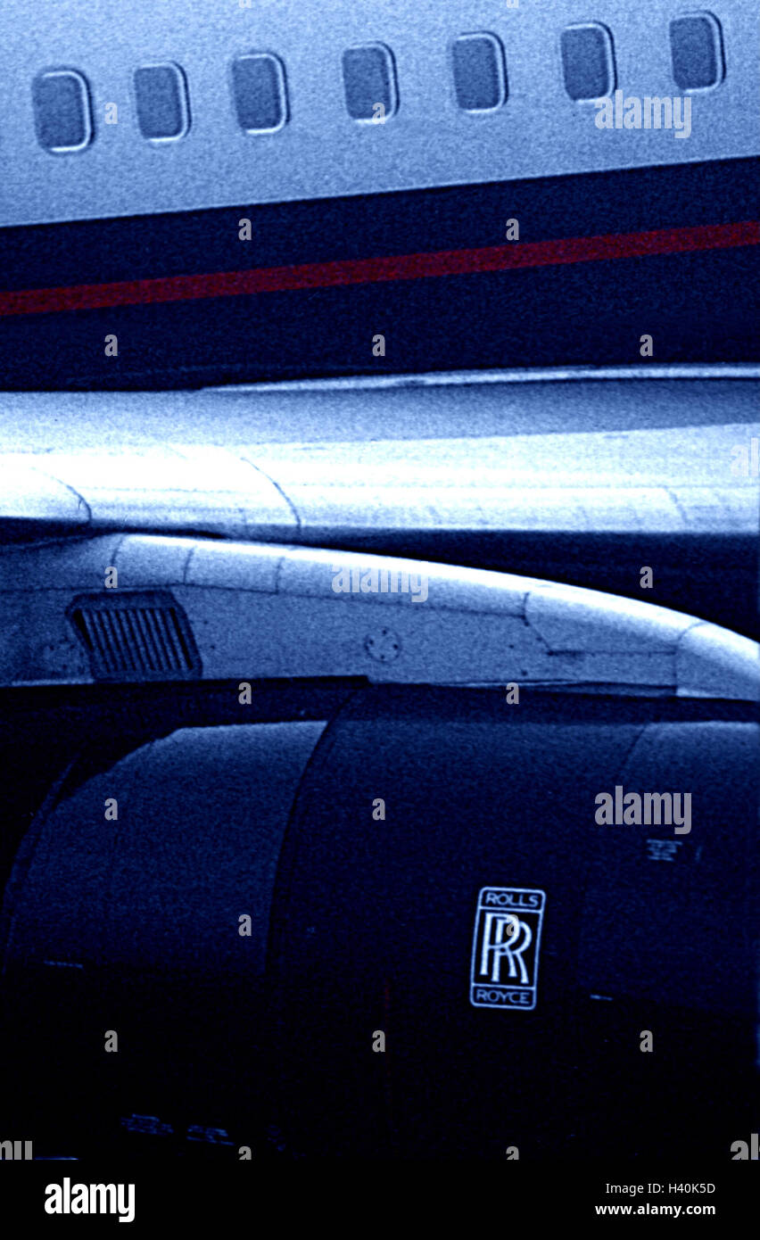 Airplane, body, wing, detail, monochrome, aviation, air liner, traffic ...