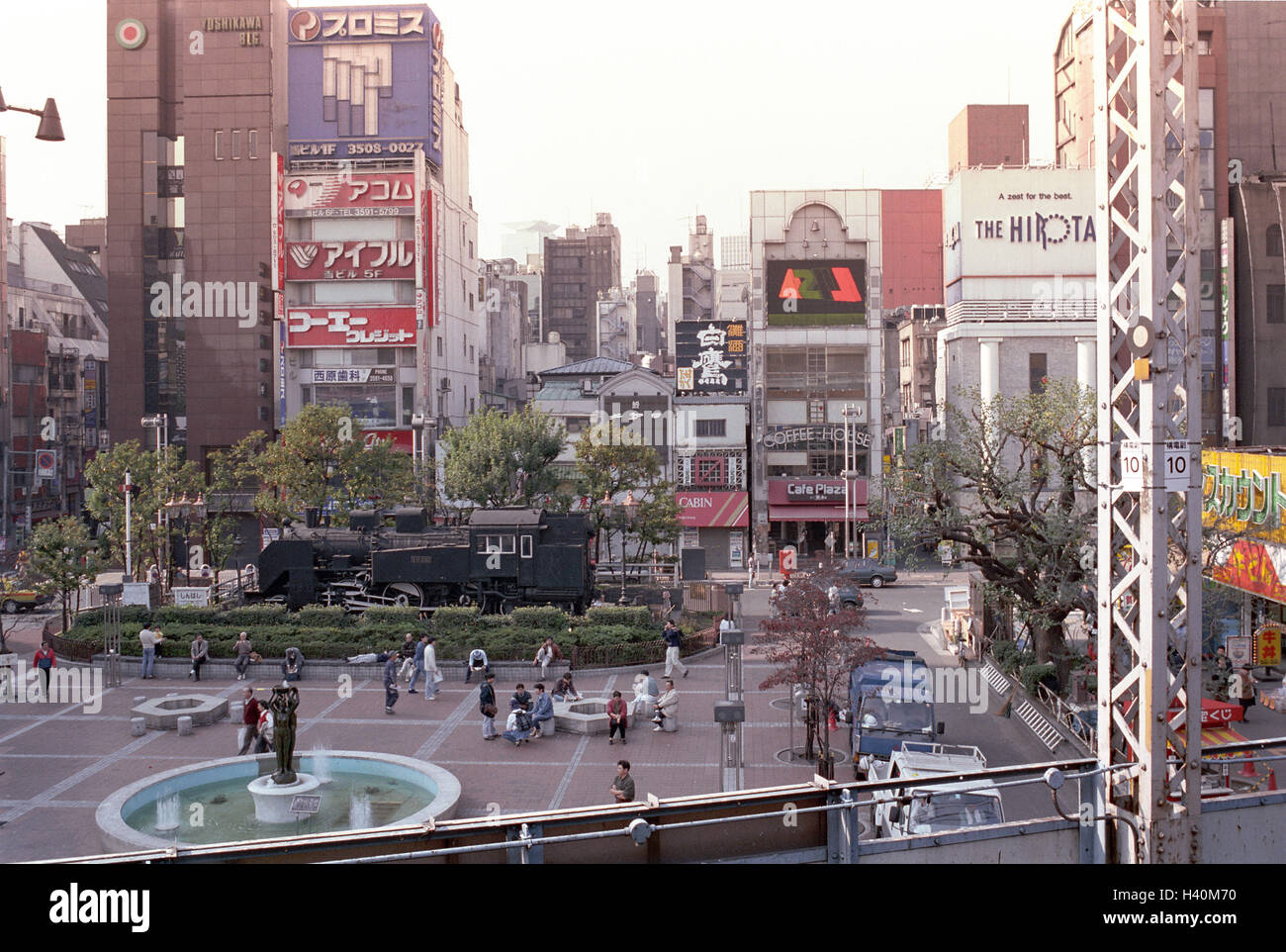 Japan, Tokyo, railway station, Shimbashi station, city centre, well ...
