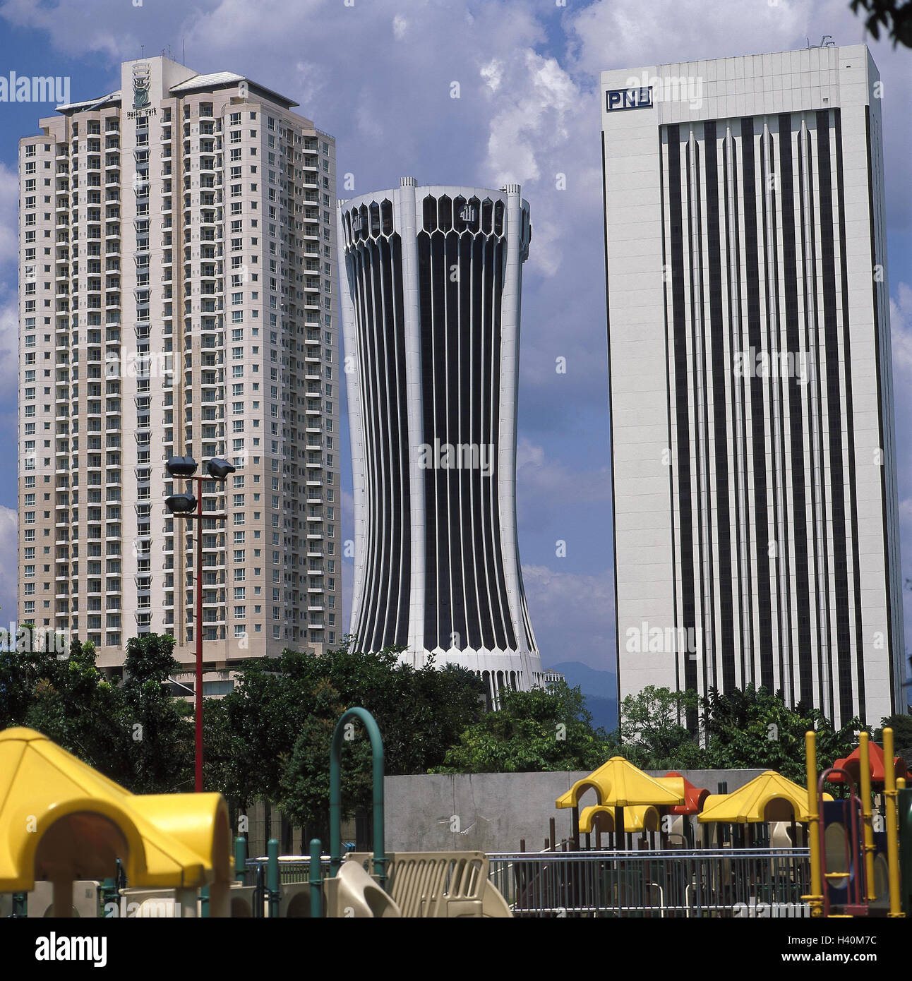 Malaysia, Kuala Lumpur, centre, high rises, view, Asia, capital, town ...