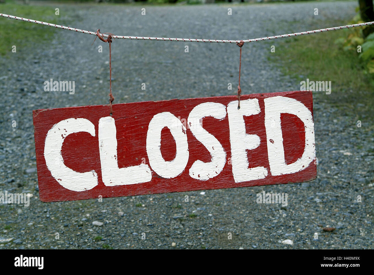 Blocking sign hi-res stock photography and images - Alamy
