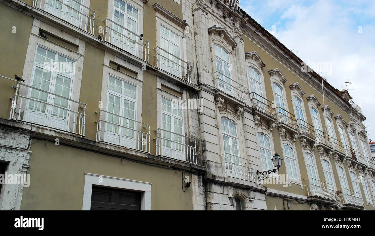 Detail of an old building, Lisbon, Portugal Stock Photo - Alamy