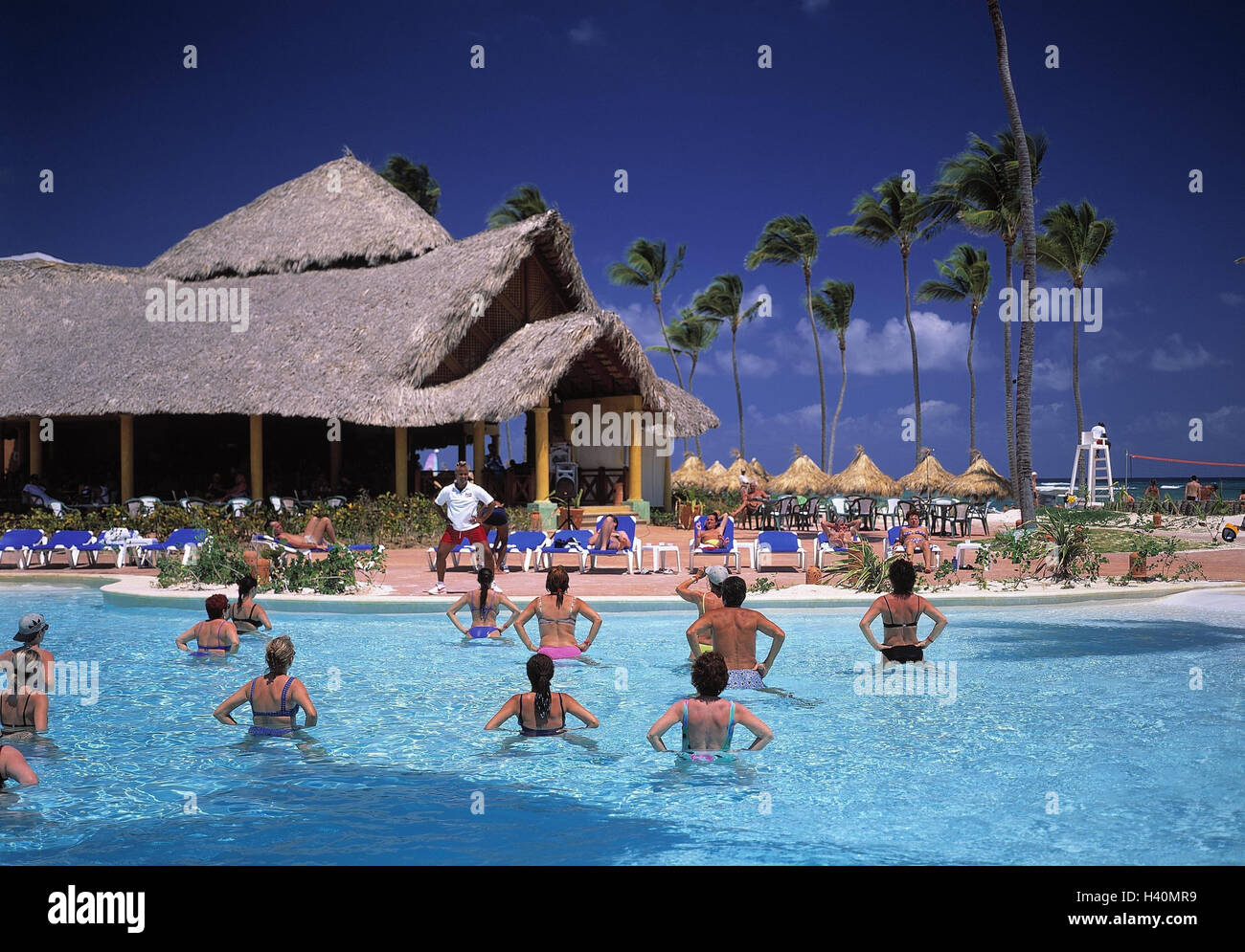 The Dominican Republic, Punta Cana, Bavaro, hotel facility, swimming ...