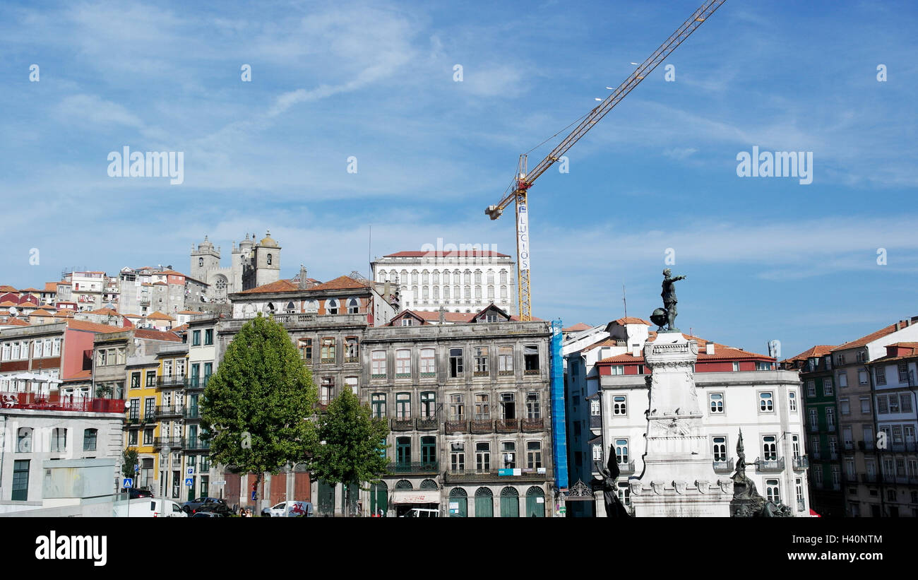 Prince Henry square, Porto, Portugal Stock Photo - Alamy