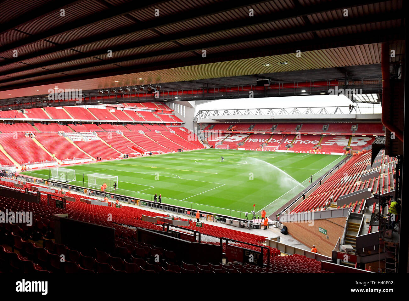 General view of Anfield before the Premier League match at Anfield ...