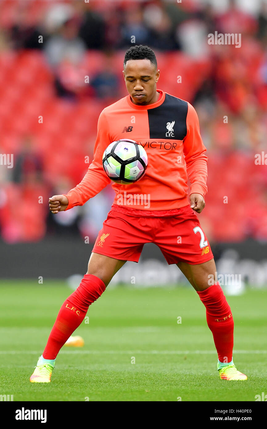 Liverpool's Nathaniel Clyne during the Premier League match at Anfield ...