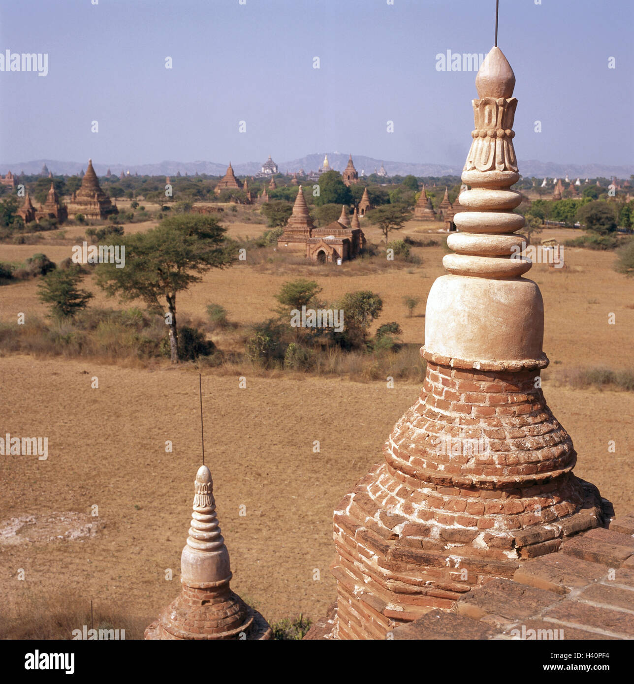 Myanmar, Bagan, scenery, temple attachments, Asia, Indochina, Burma ...