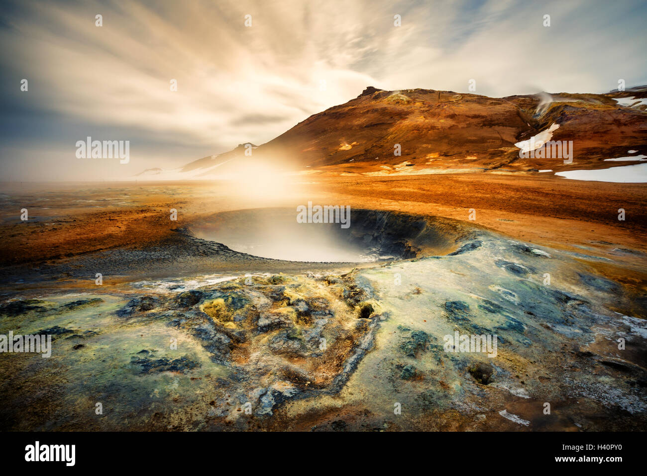 Hverarondor hverir geothermal area in Iceland Stock Photo - Alamy