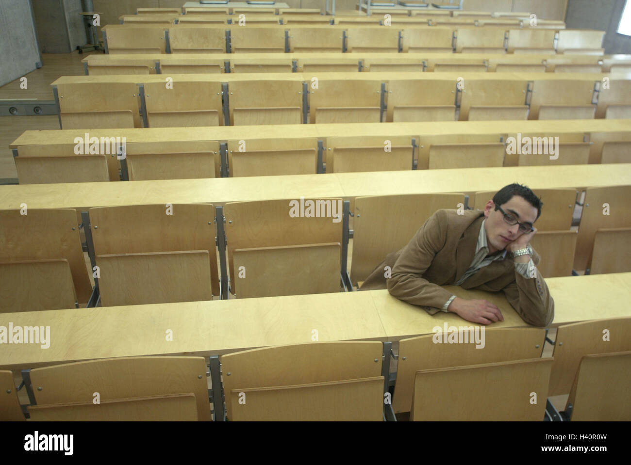 Auditorium, student, only, boredom, wait university, university ...