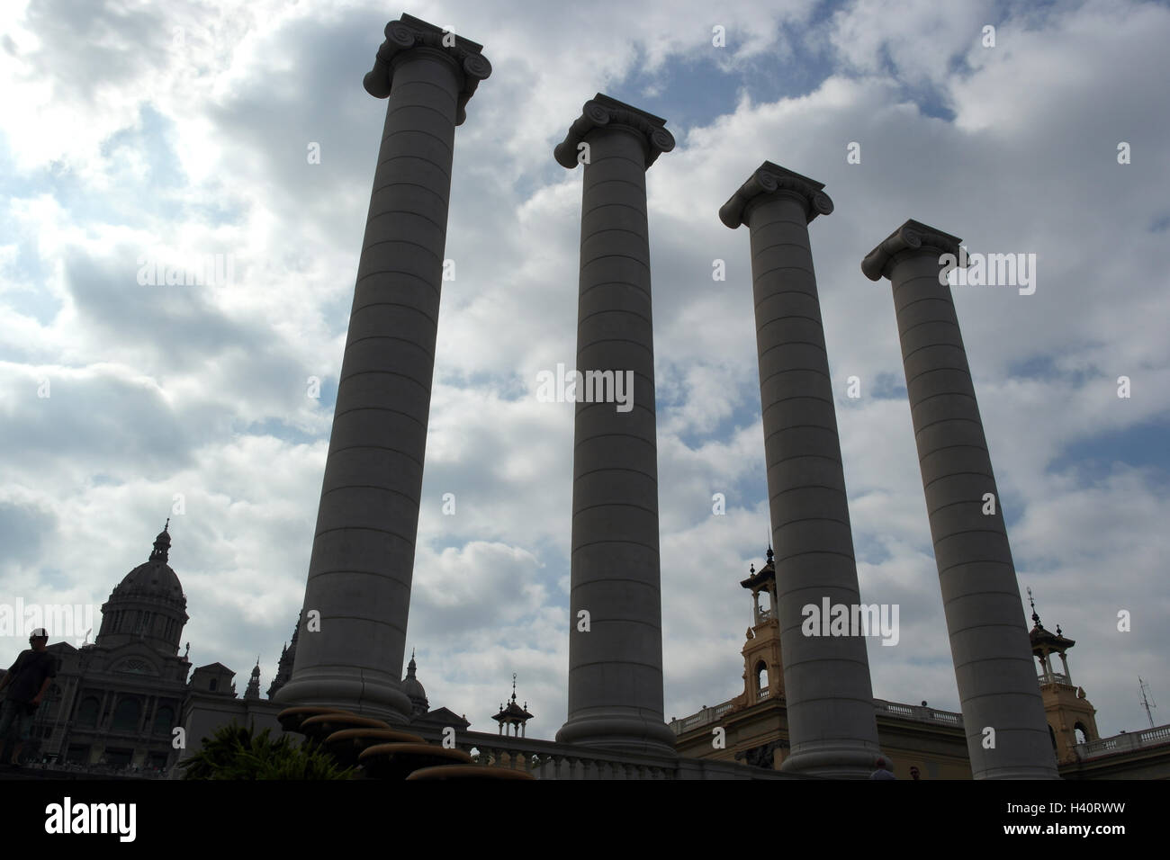 Columns, Barcelona, Spain Stock Photo - Alamy