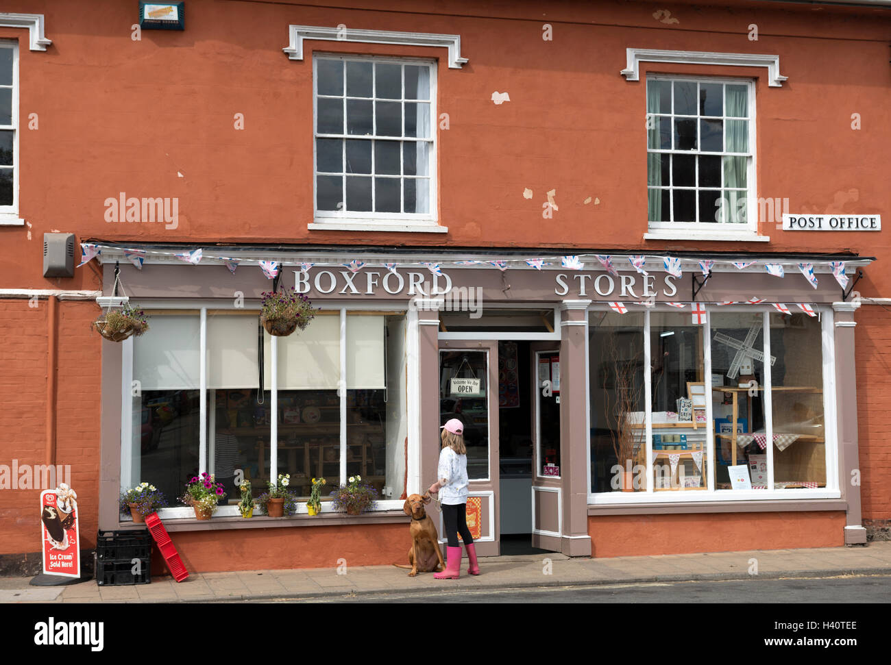 Boxford Stores, the oldest shop in the UK, Suffolk, England Stock Photo ...