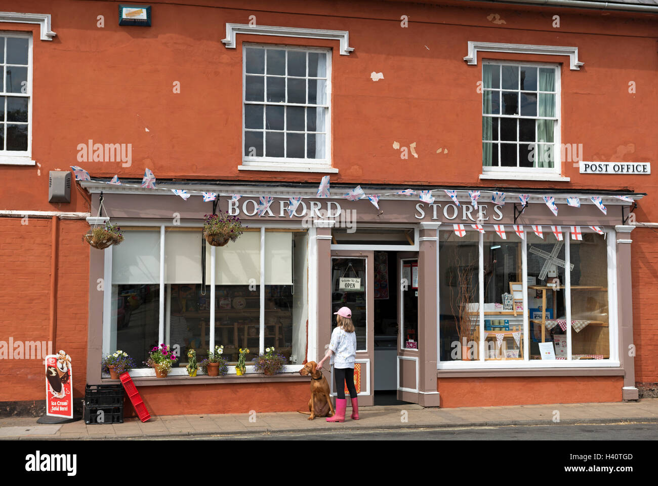 Boxford Stores, the oldest shop in the UK, Suffolk, England Stock Photo ...
